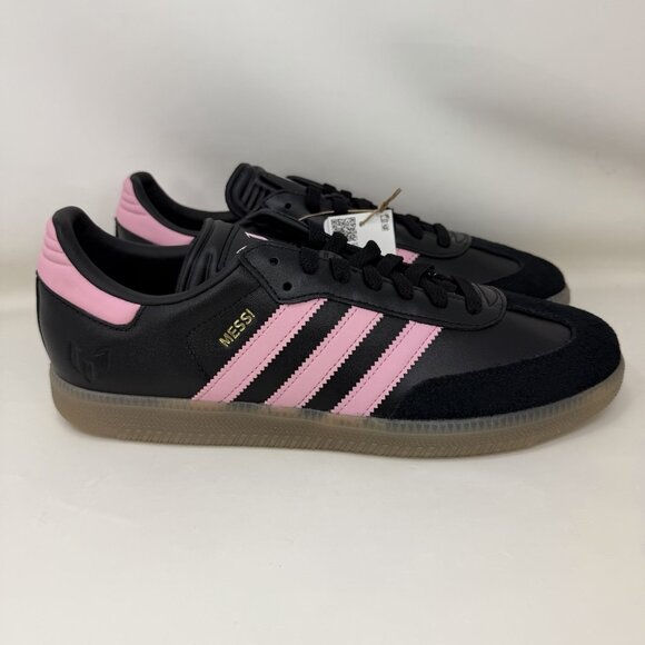 adidas | Shoes | Adidas Samba Messi Athletic Shoes Black Pink Mens Size ...